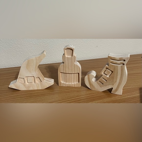 Target | Office | Halloween Wooden Witch Shapes For Crafts | Poshmark